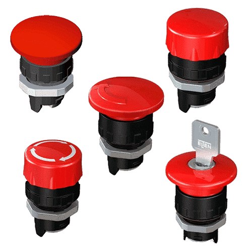 Mushroom head button - Plastic units - ELCOSE Srl