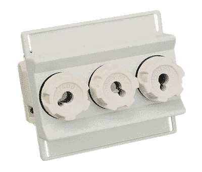 Basi per fusibili Neozed. Fissaggio su guida o a vite- ELCOSE Srl